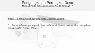 MEMAHAMI SOTK PEMDES (susunan organisasi dan tata kerja) | PPTX