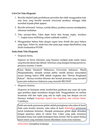 Memahami teks eksposisi | PDF