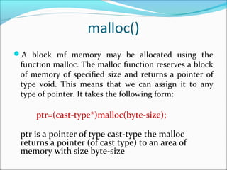 Memory allocation in c | PPT