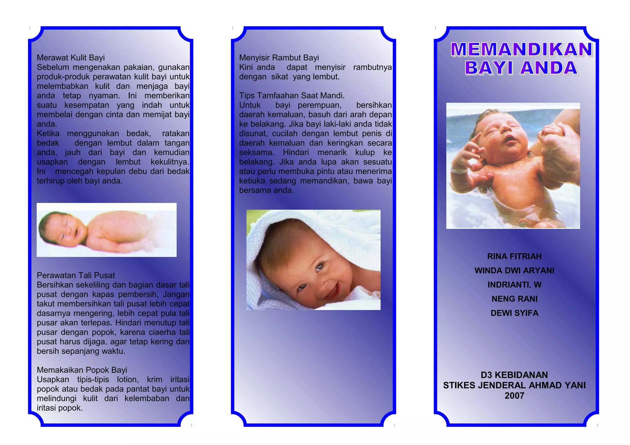 Memandikan bayi | DOC