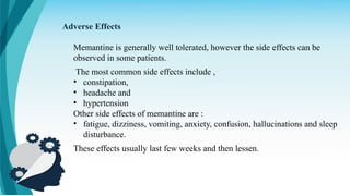 Memantine In The Treatment of Alzheimer's Disease | PPT