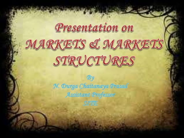 Managerial Economics Market Structures PPT | PPTX