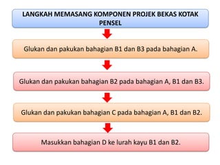 Memasang projek bekas pensel | PPTX