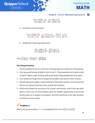 ME Math 8 Q1 0204 TG.pdf Teaching Guide | PDF