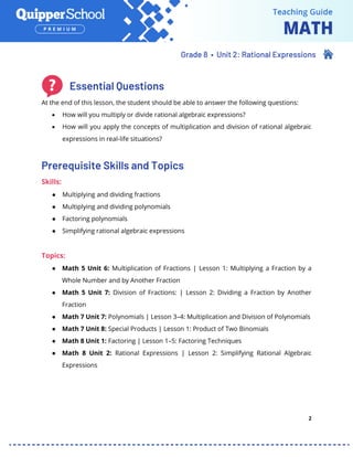 ME Math 8 Q1 0204 TG.pdf Teaching Guide | PDF