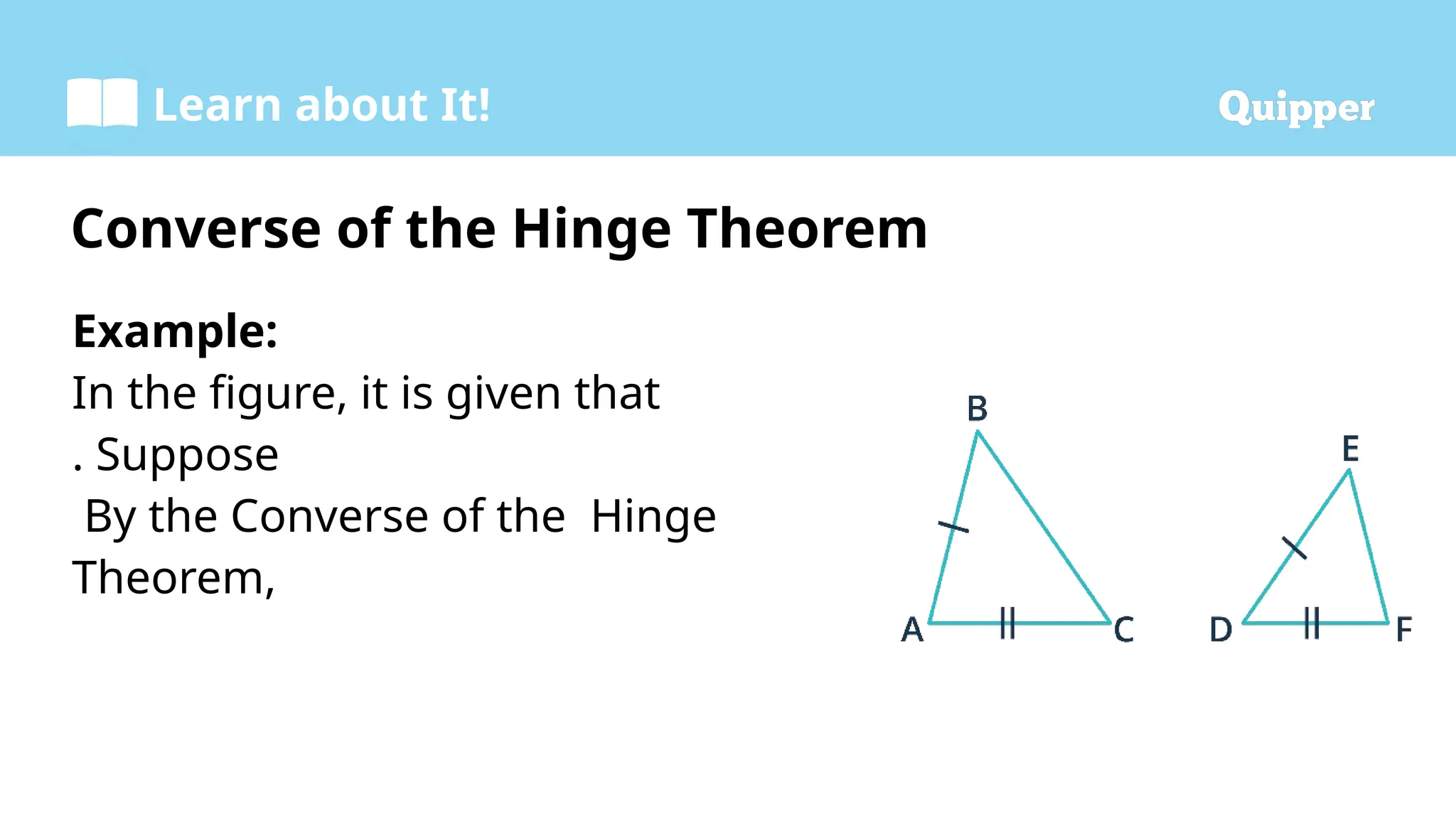 The Hinge Theorem Presentation converse.ppt