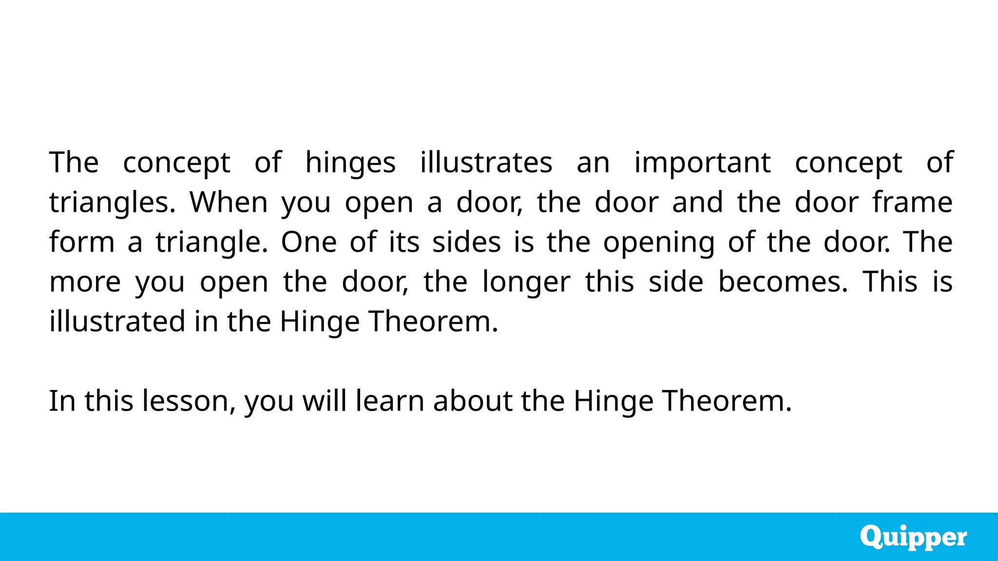 The Hinge Theorem Presentation converse.ppt