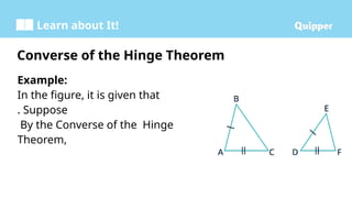 The Hinge Theorem Presentation converse.ppt