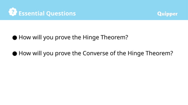 The Hinge Theorem Presentation converse.ppt