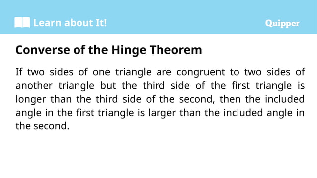 The Hinge Theorem Presentation converse.ppt