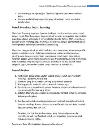 Karya Ilmiah Bahasa Indonesia (Membaca cepat) | PDF