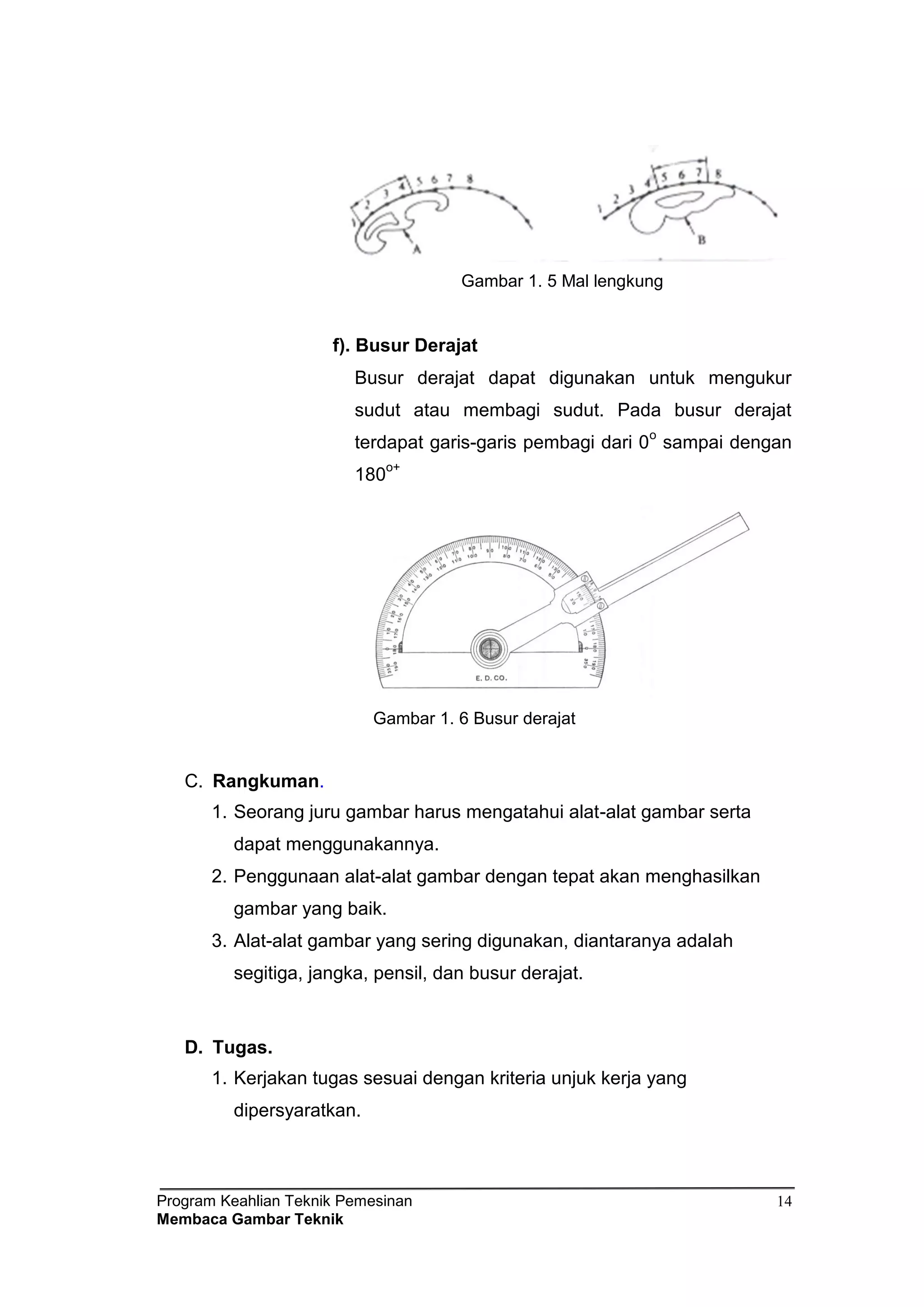 Membaca gambar teknik mesin (1) | PDF