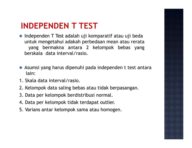 MEMBACA HASIL DAN INTERPRETASI HASIL UJI UJI SPSS | PPTX
