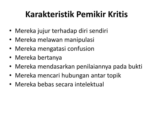 Membaca kritis | PPTX