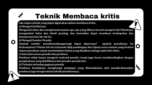 Membaca Kritis Untuk Menulis (Universitas Negeri Makassar) | PDF