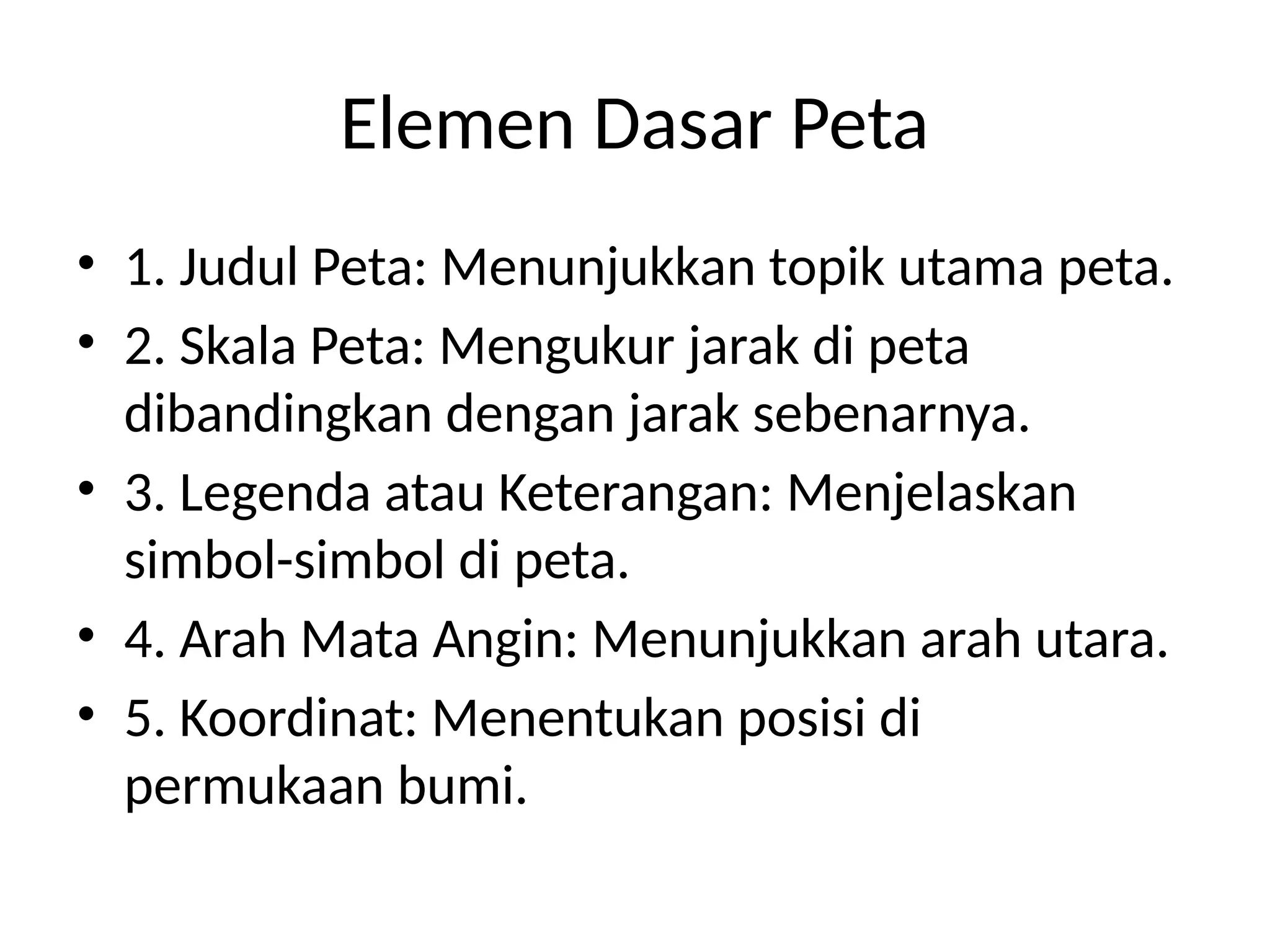 Materi Membaca Peta dan Sistem Koordinat - | PPTX