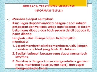Membaca skimming dan scanning | PPTX