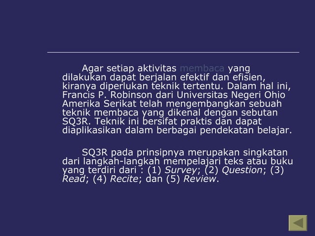 Teknik Membaca SQ3R | PPT