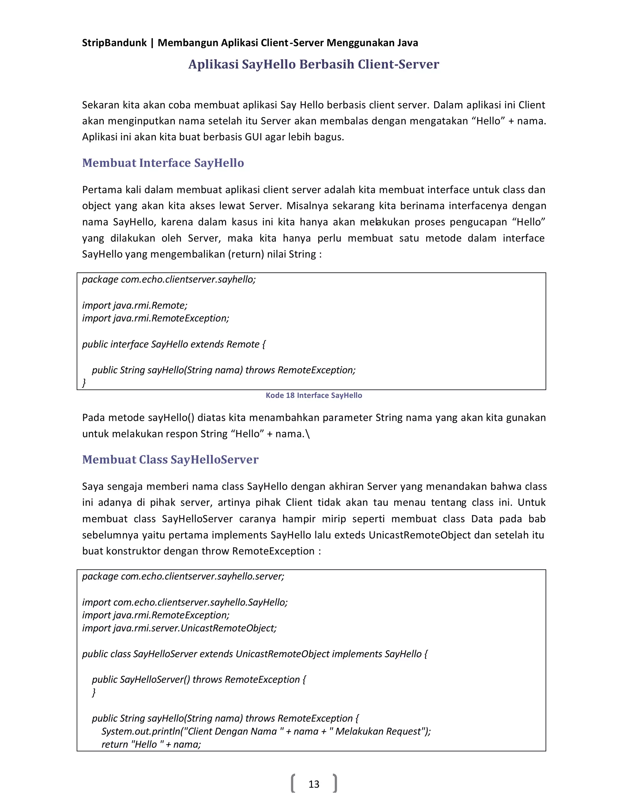 Membangun aplikasi-client-server-dengan-java | PDF