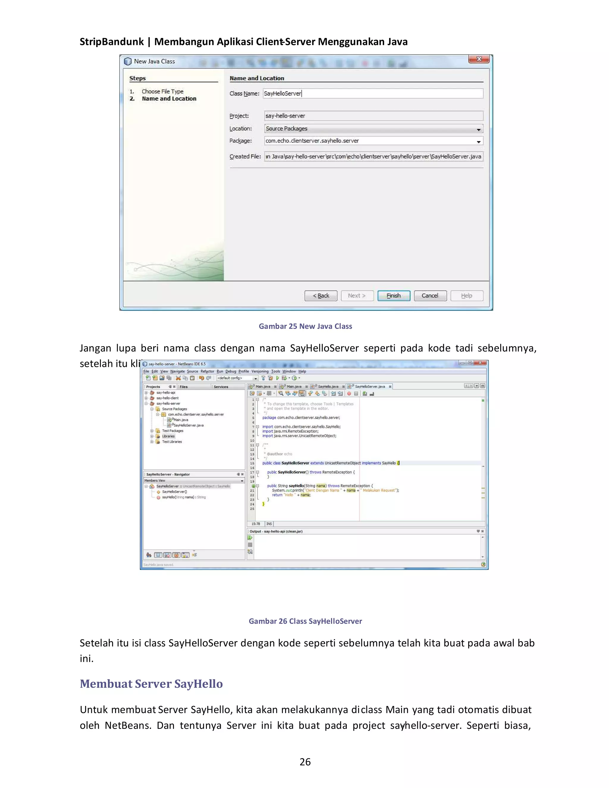 Membangun aplikasi-client-server-dengan-java | PDF