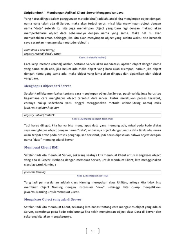 Membangun aplikasi-client-server-dengan-java | PDF