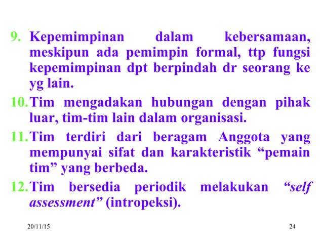 Membangun kerjasama-tim | PPT