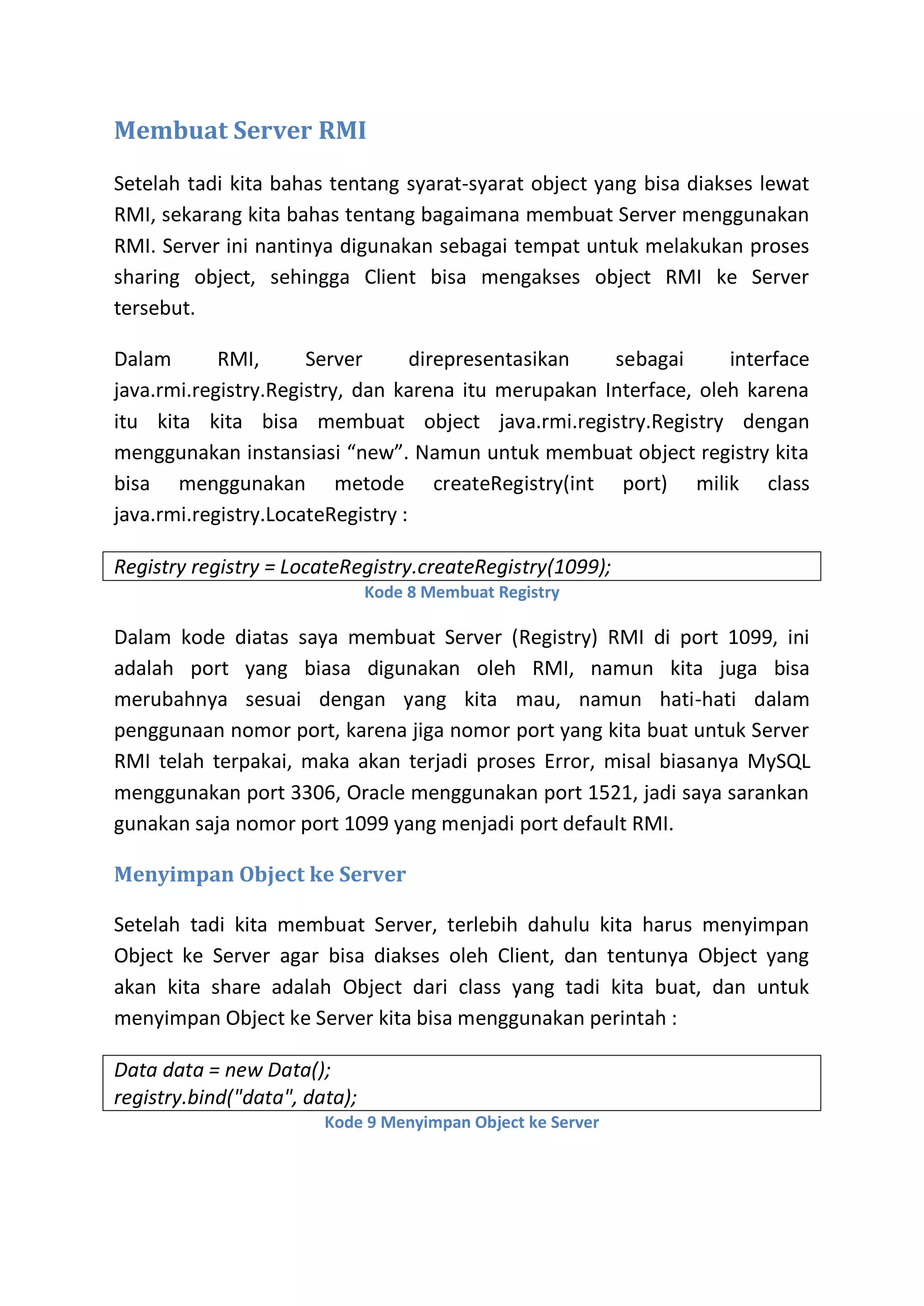 Membangun aplikasi client server dengan java | PDF