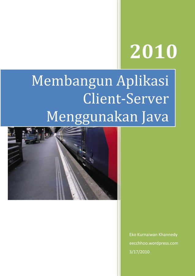 Membangun aplikasi client server dengan java | PDF