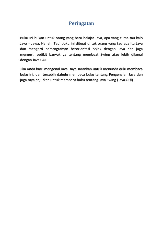 Membangun aplikasi client server dengan java | PDF