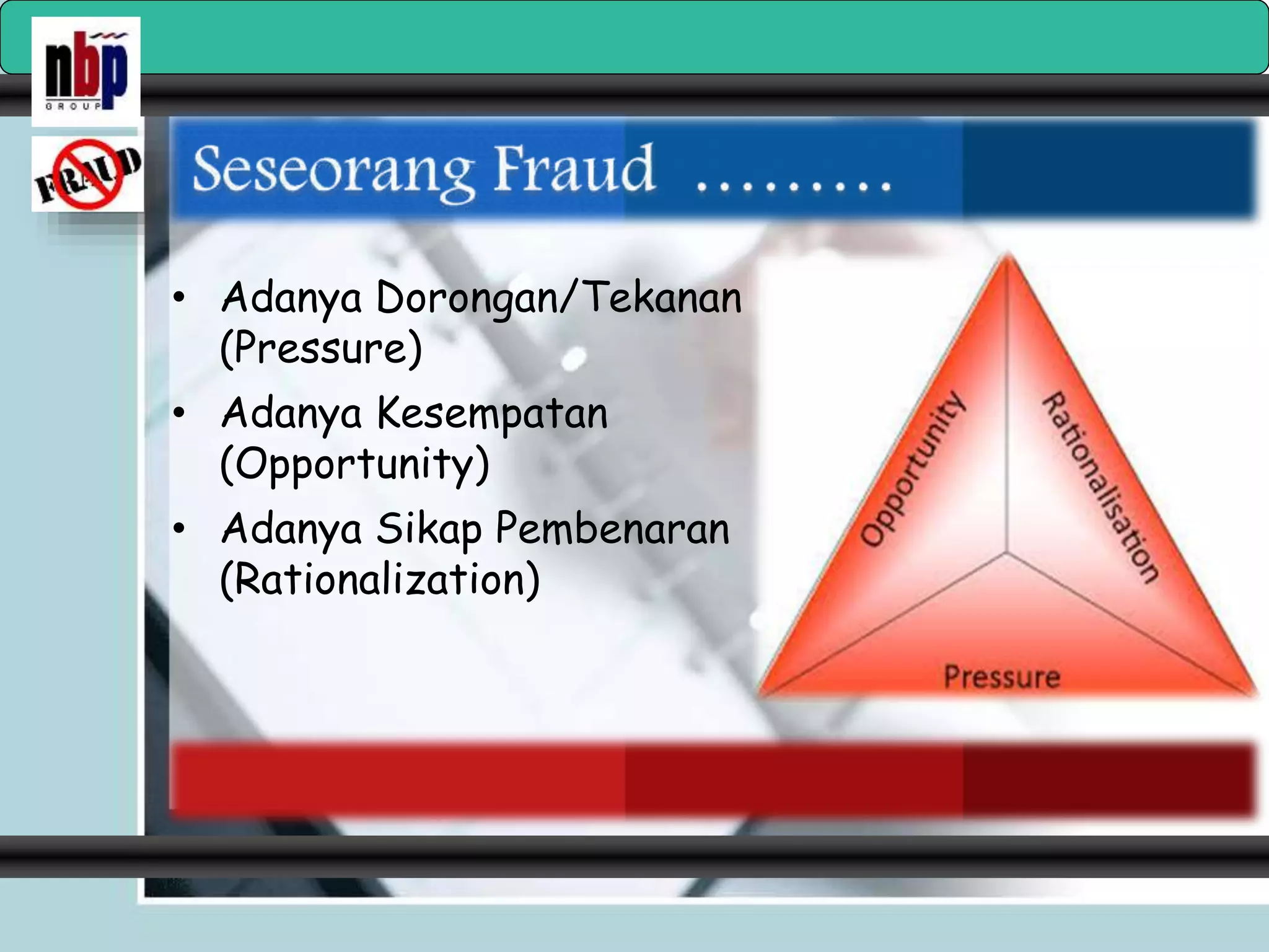 Membangun budaya anti fraud (in house training) | PPTX