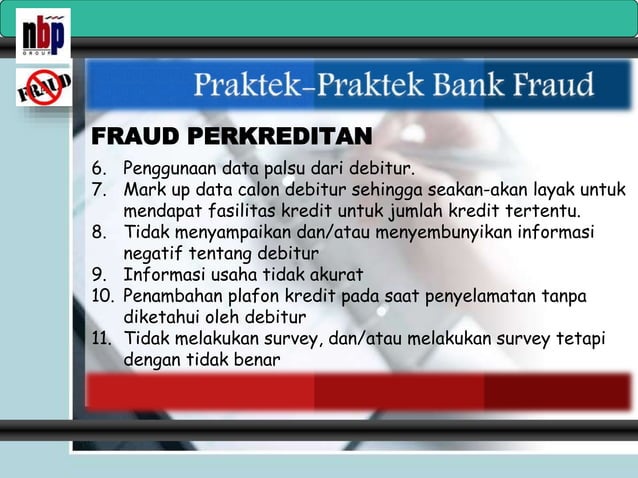 Membangun budaya anti fraud (in house training) | PPT