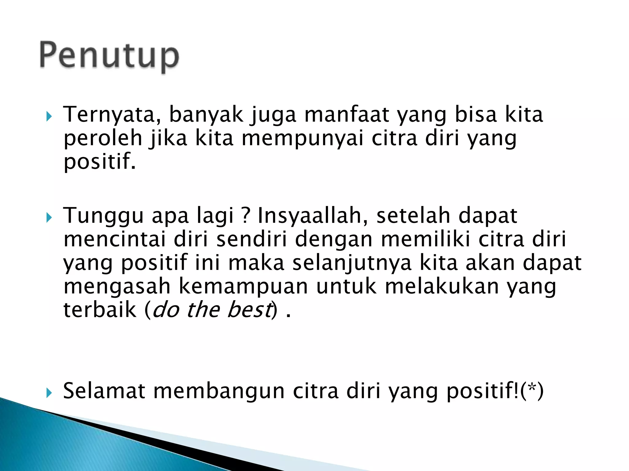 Membangun citra diri | PPTX