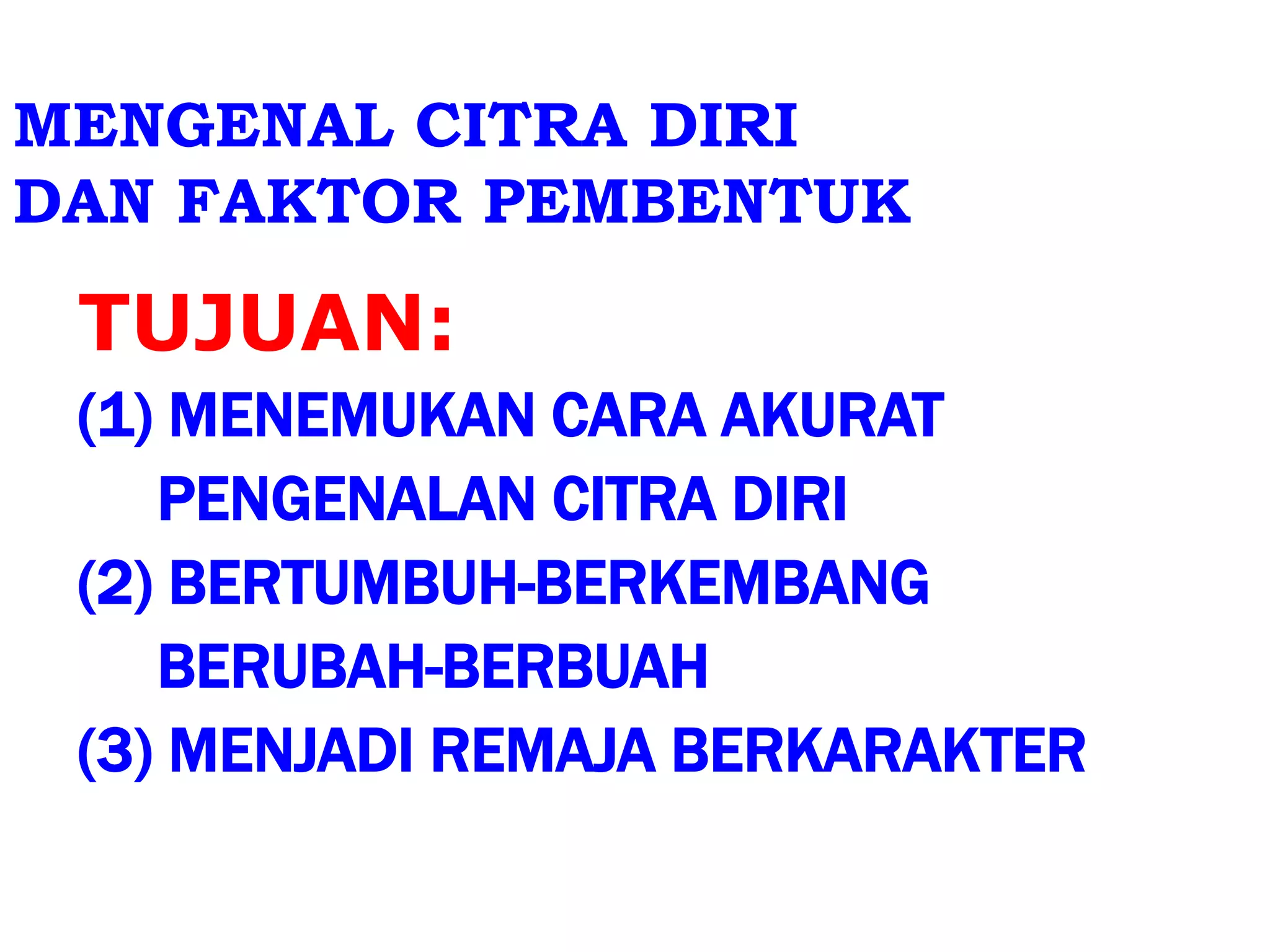 Membangun Citra Diri | PPTX