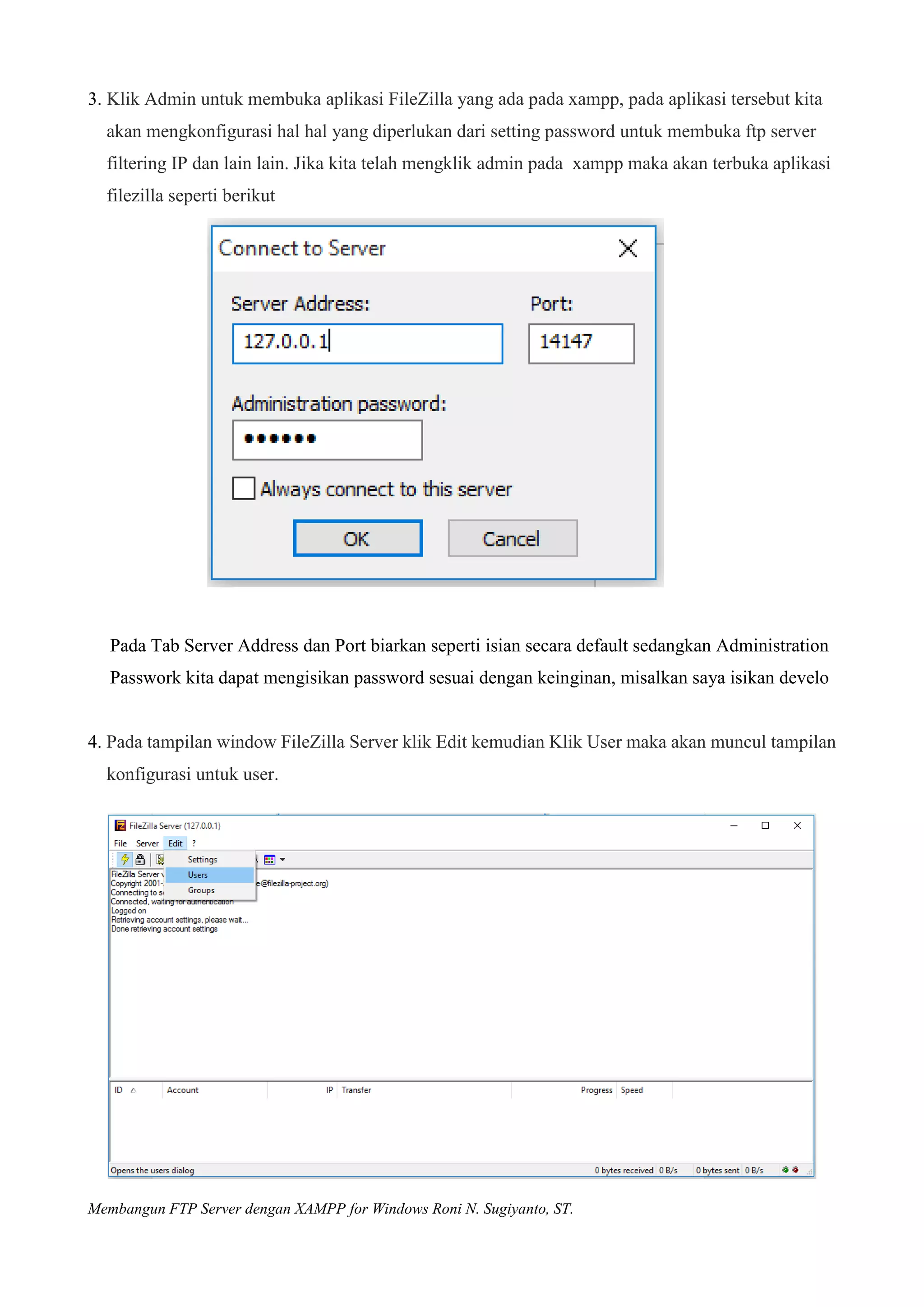 Membangun ftp server dengan xampp 7 di windows | PDF