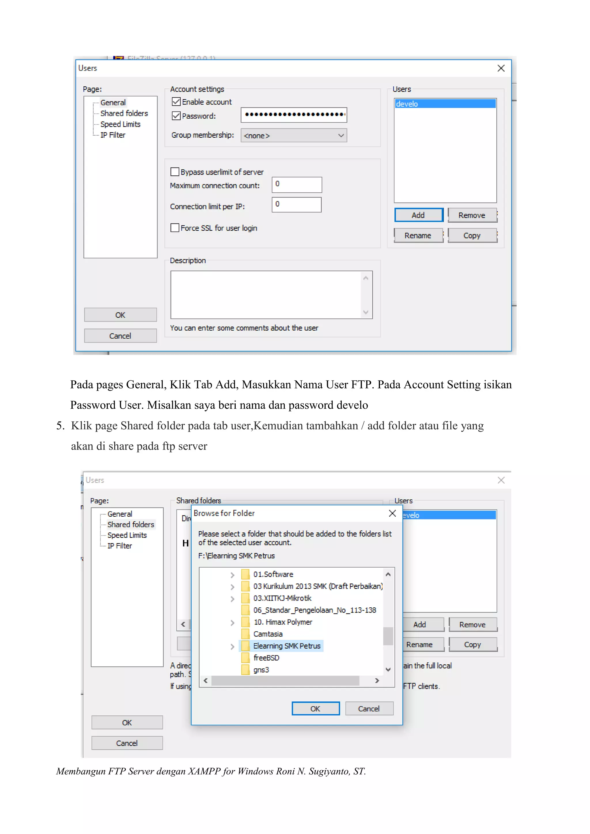 Membangun ftp server dengan xampp 7 di windows | PDF