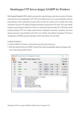 Membangun ftp server dengan xampp 7 di windows | PDF