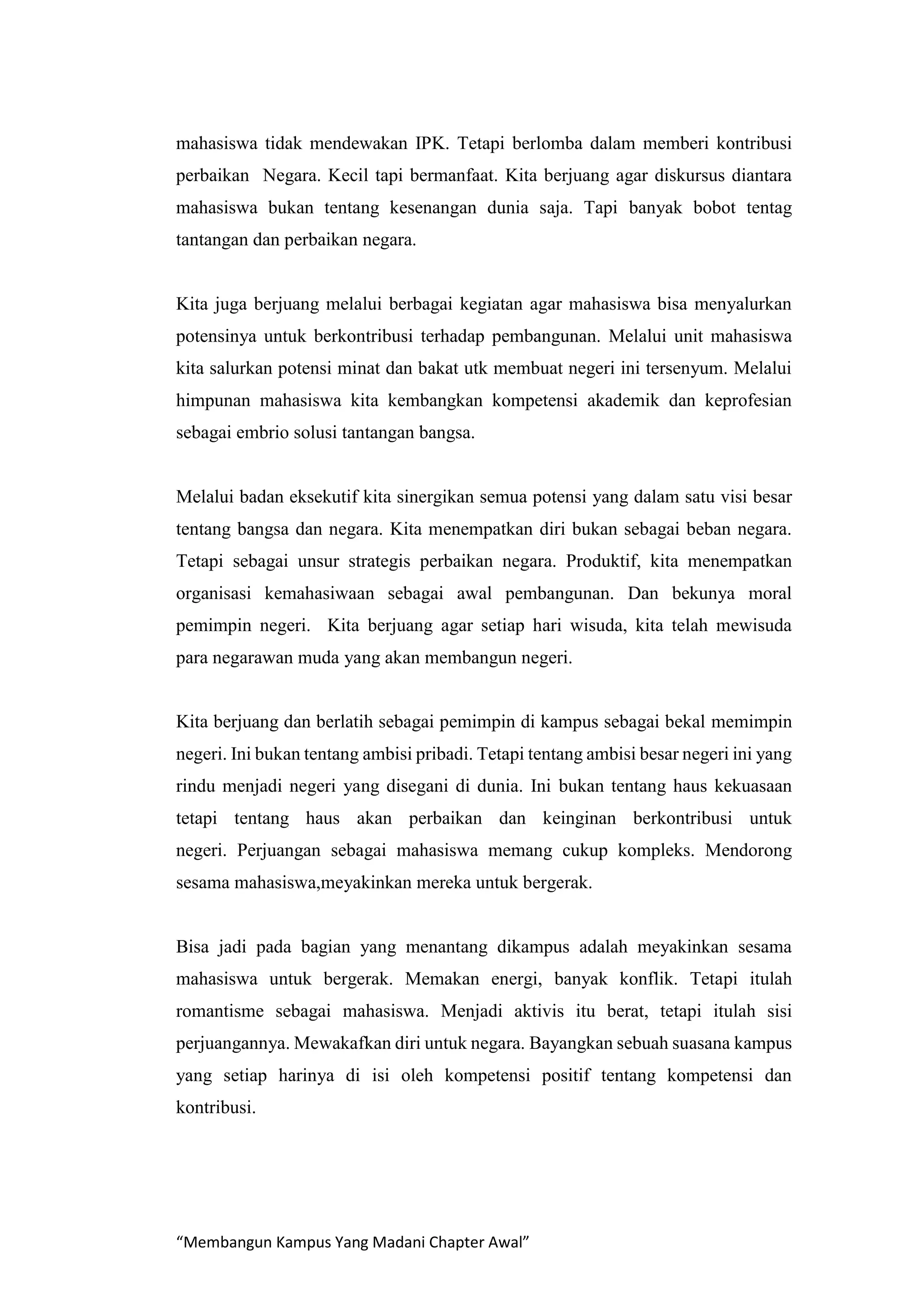 Membangun konsep kampus madani | PDF