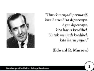 Membangun Kredibiltas Sebagai Pembicara | PPT