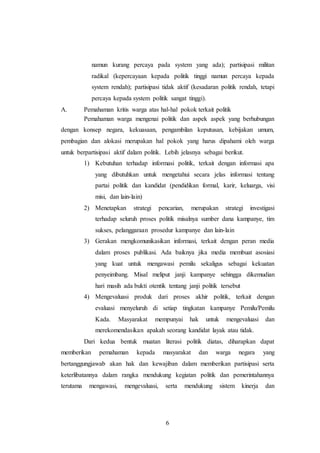 Membangun literasi politik melalui pembelajaran ppkn di sekolah | DOCX