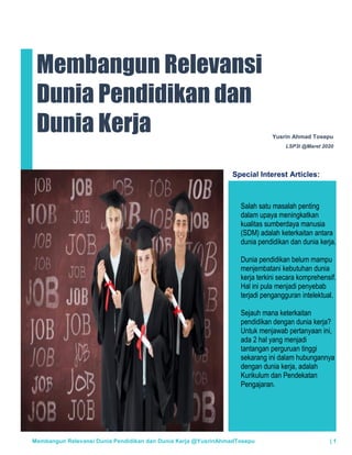 Membangun relevansi dunia pendidikan dan dunia kerja | PDF