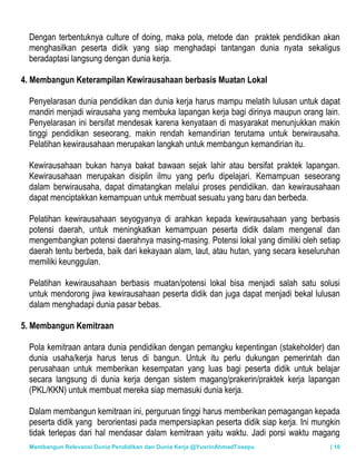 Membangun relevansi dunia pendidikan dan dunia kerja | PDF