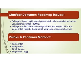 Membangun Sinergitas Perencanaan Melalui Roadmap Inovasi Sektor Publik | PDF