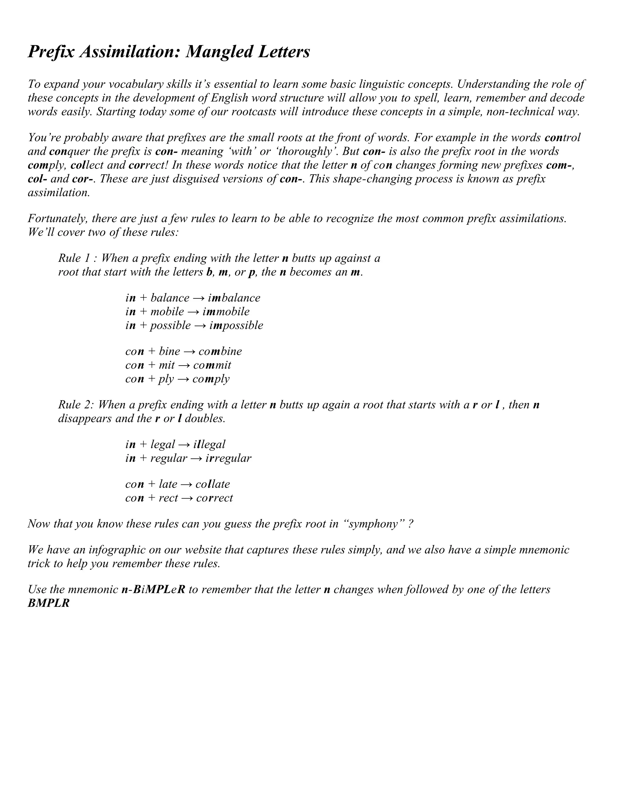 Membean word roots | PDF