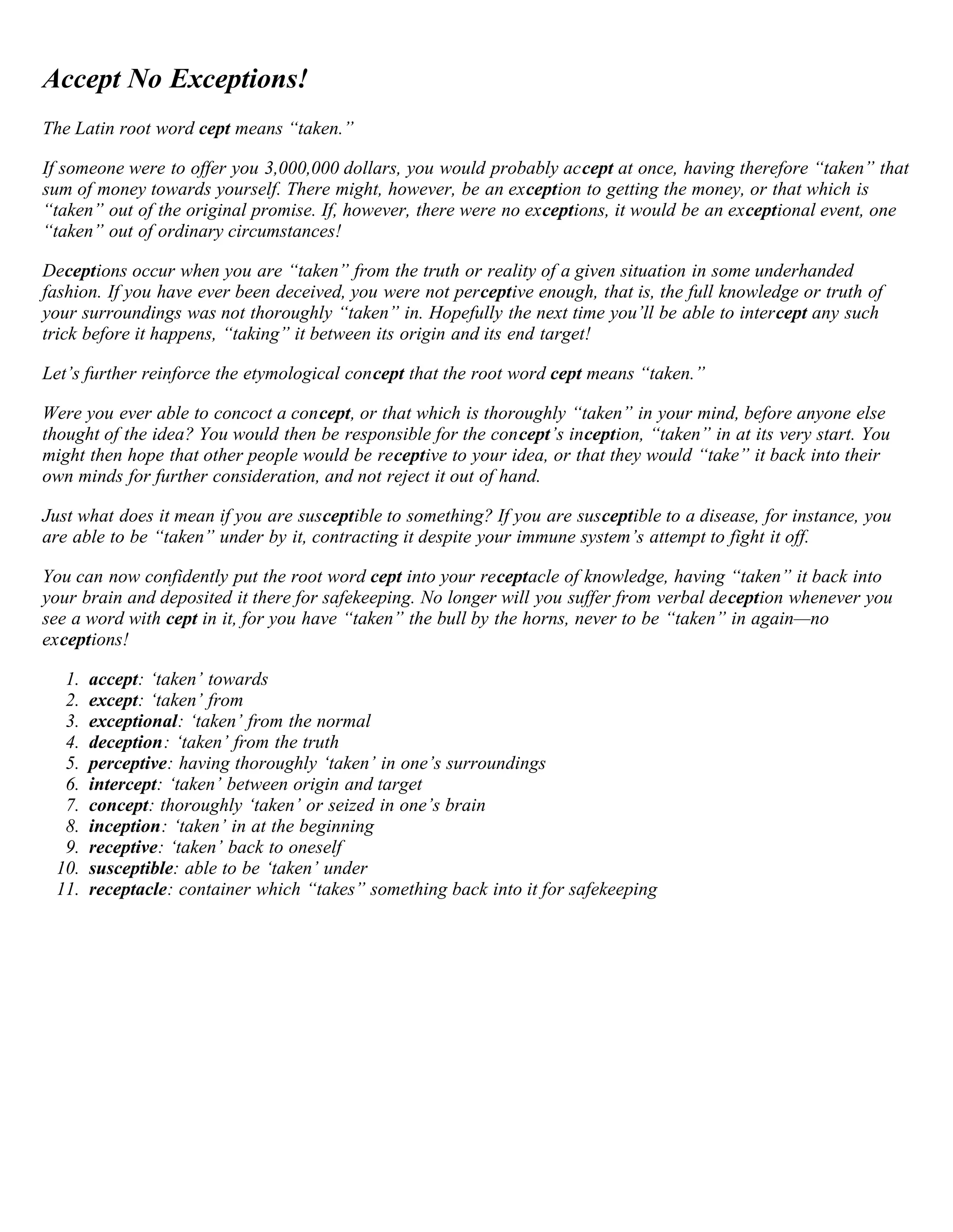 Membean word roots | PDF