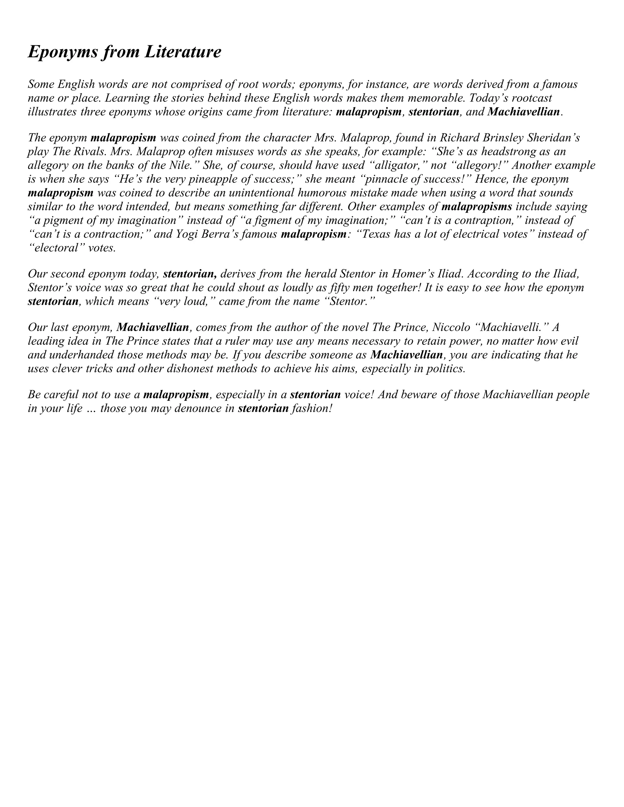 Membean word roots | PDF