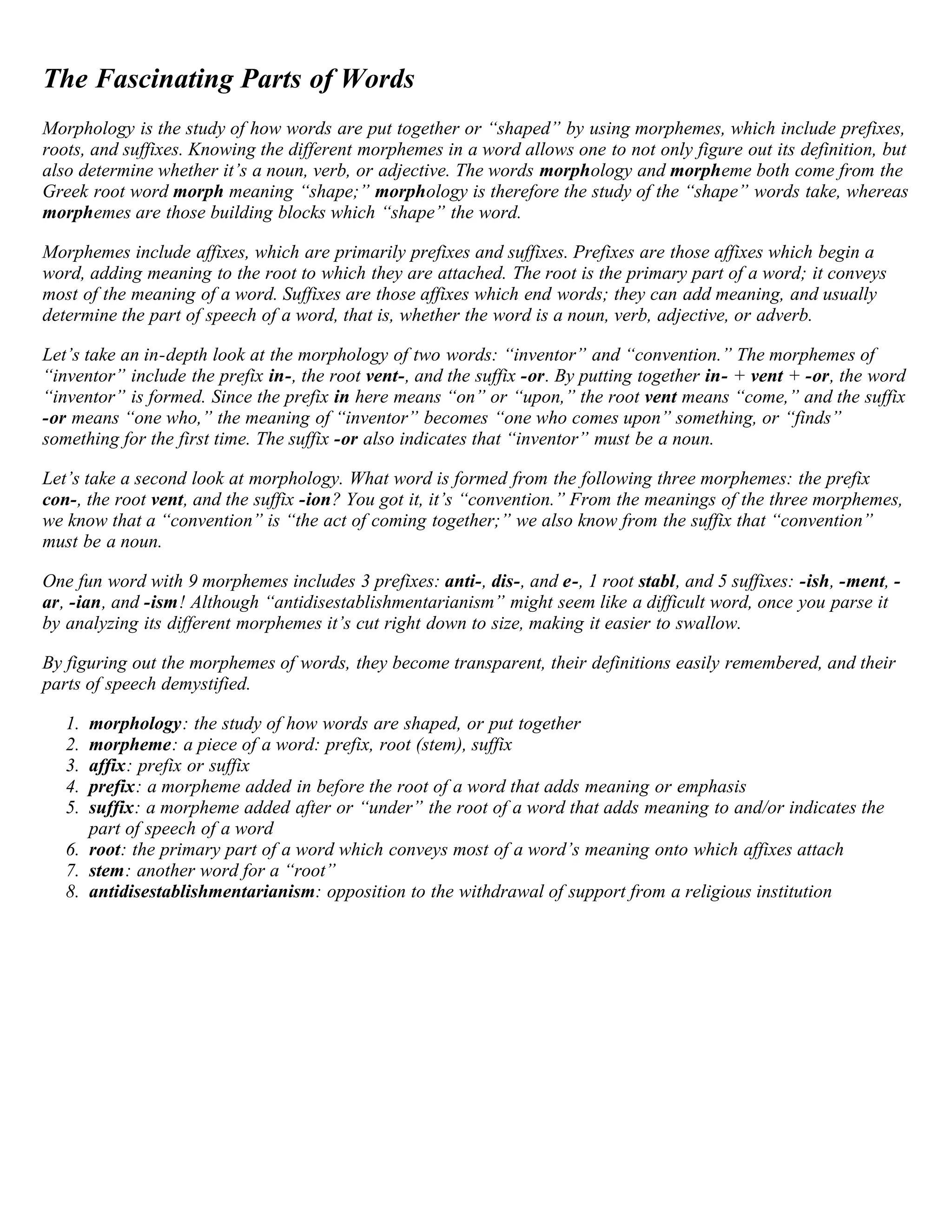 Membean word roots | PDF