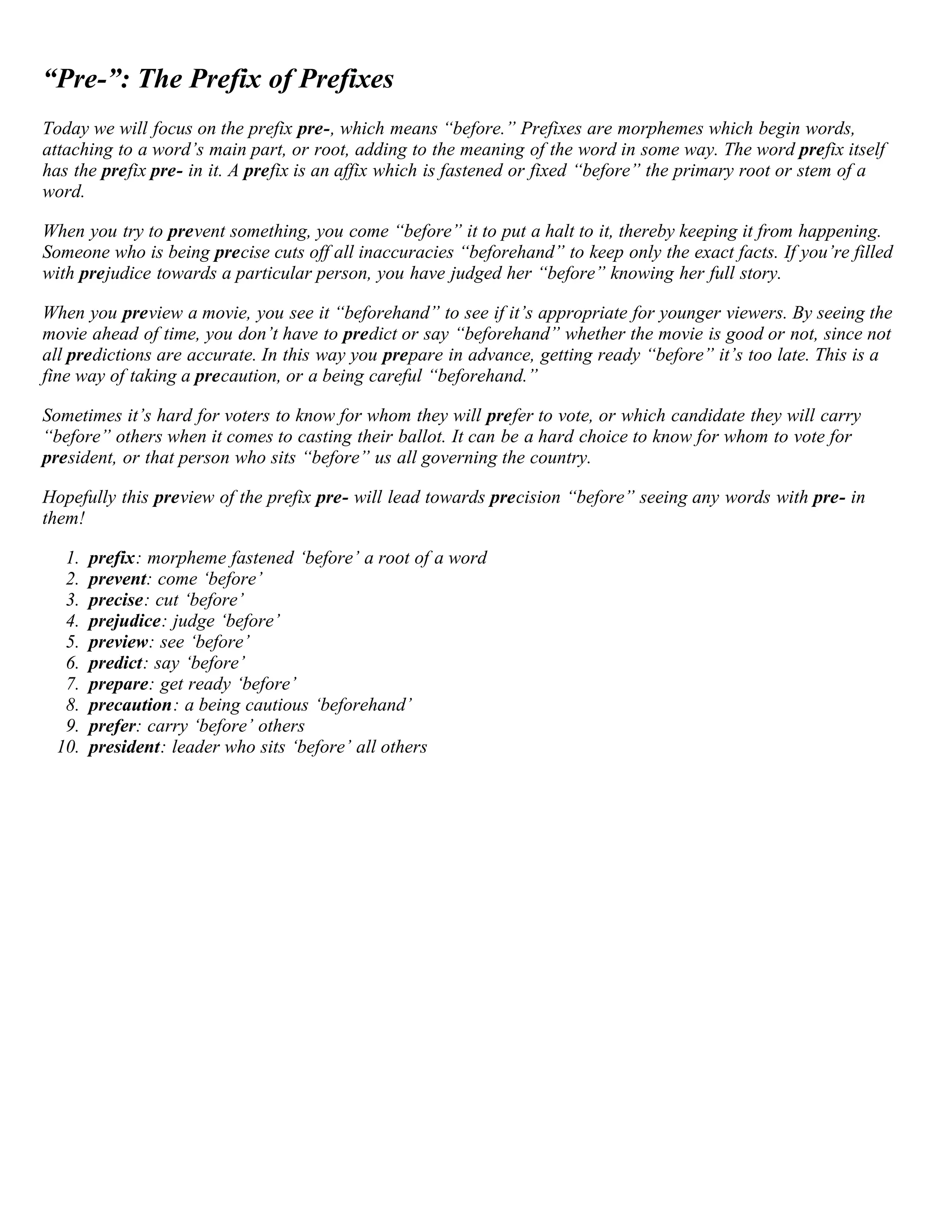 Membean word roots | PDF