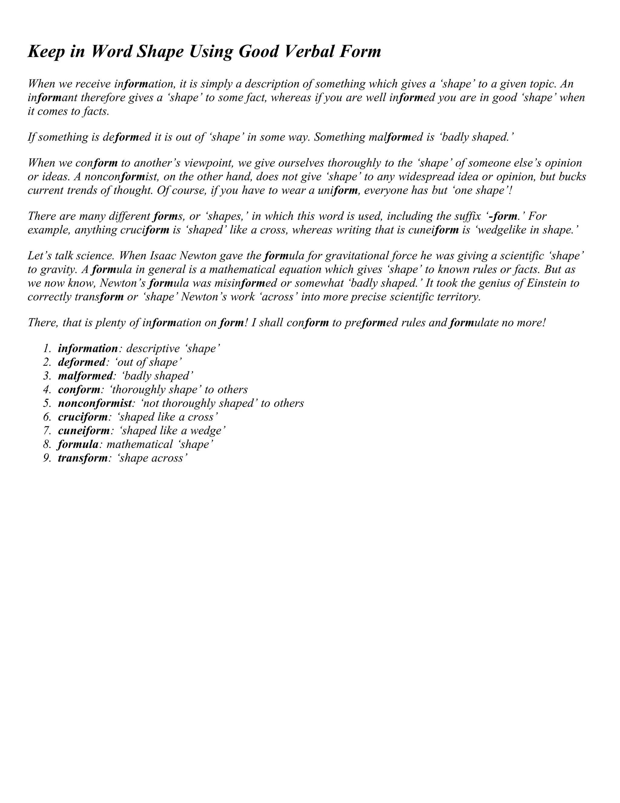 Membean word roots | PDF