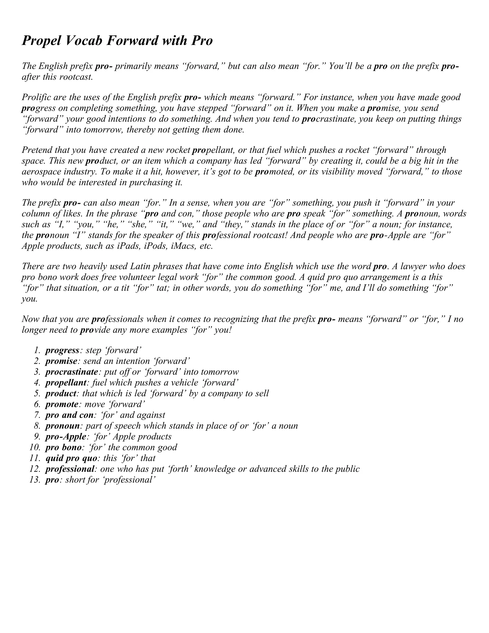 Membean word roots | PDF