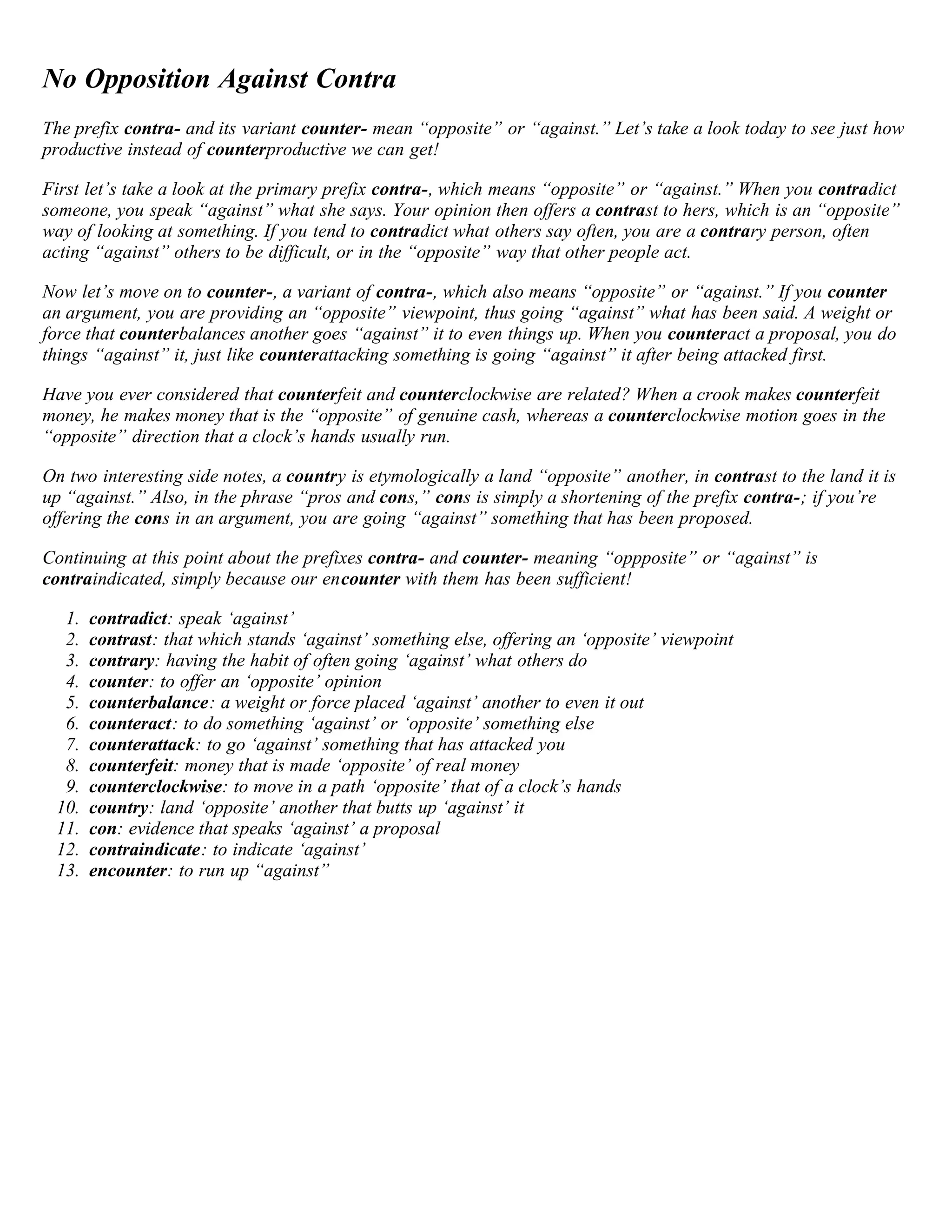 Membean word roots | PDF